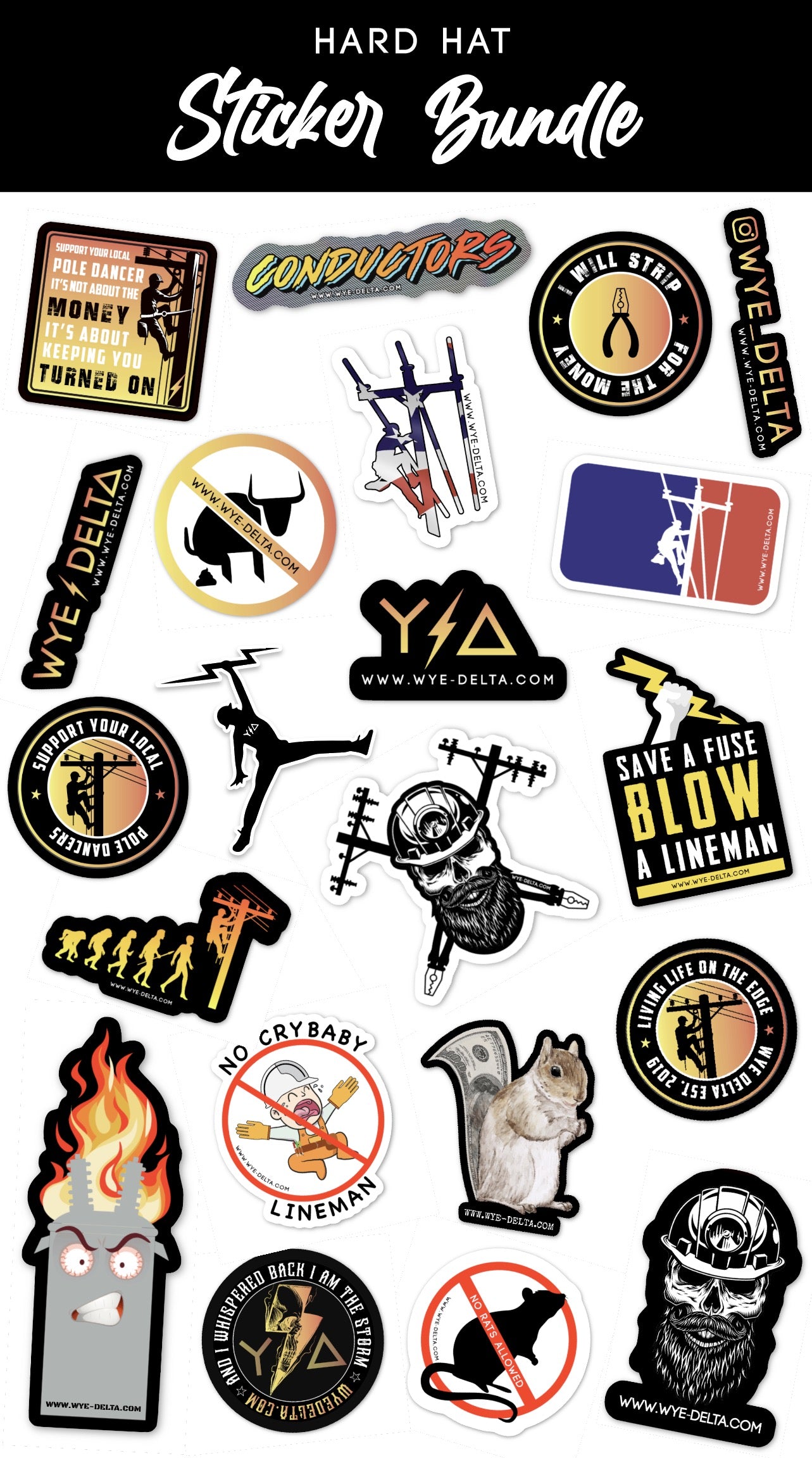 Sticker Bundle – Wye Delta LLC